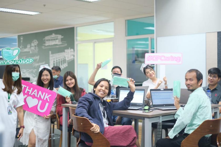 หน้ากากอนามัยซีพี ทยอยส่งมอบให้เพื่อนพนักงาน บริษัท CPTG&CPP เป็นที่เรียบร้อยแล้ว