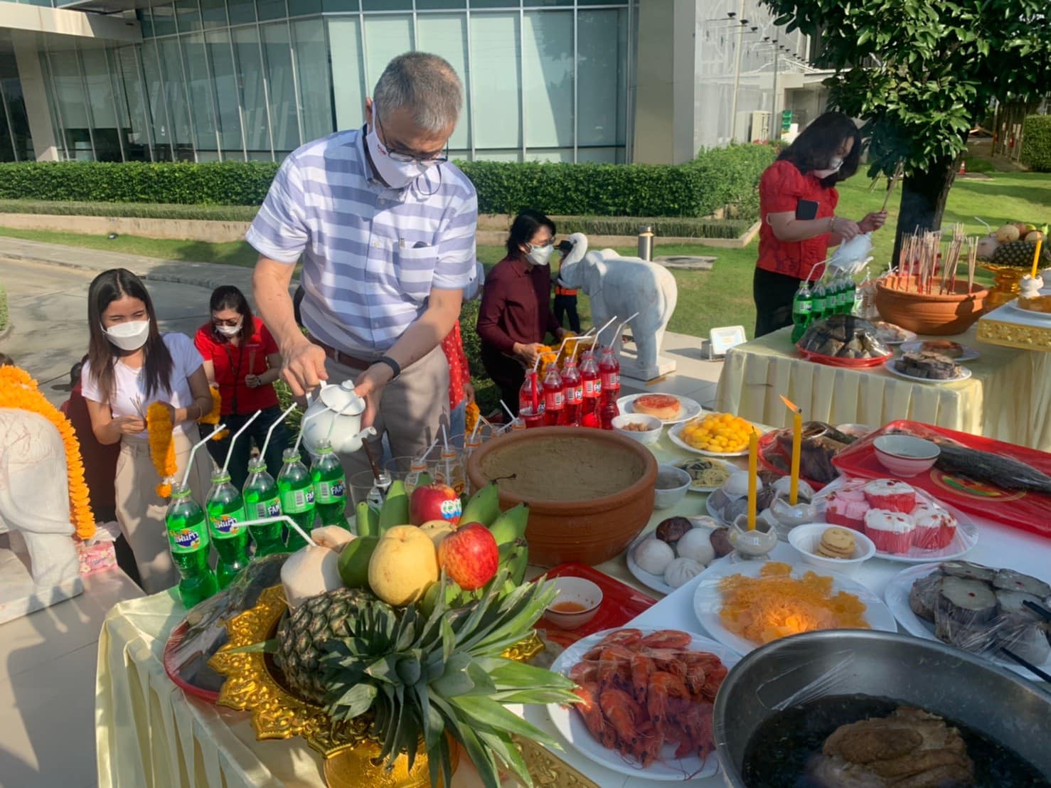 CPF วังน้อย ร่วมพิธีสารทจีนเสริมมงคล ประจำปี 2564