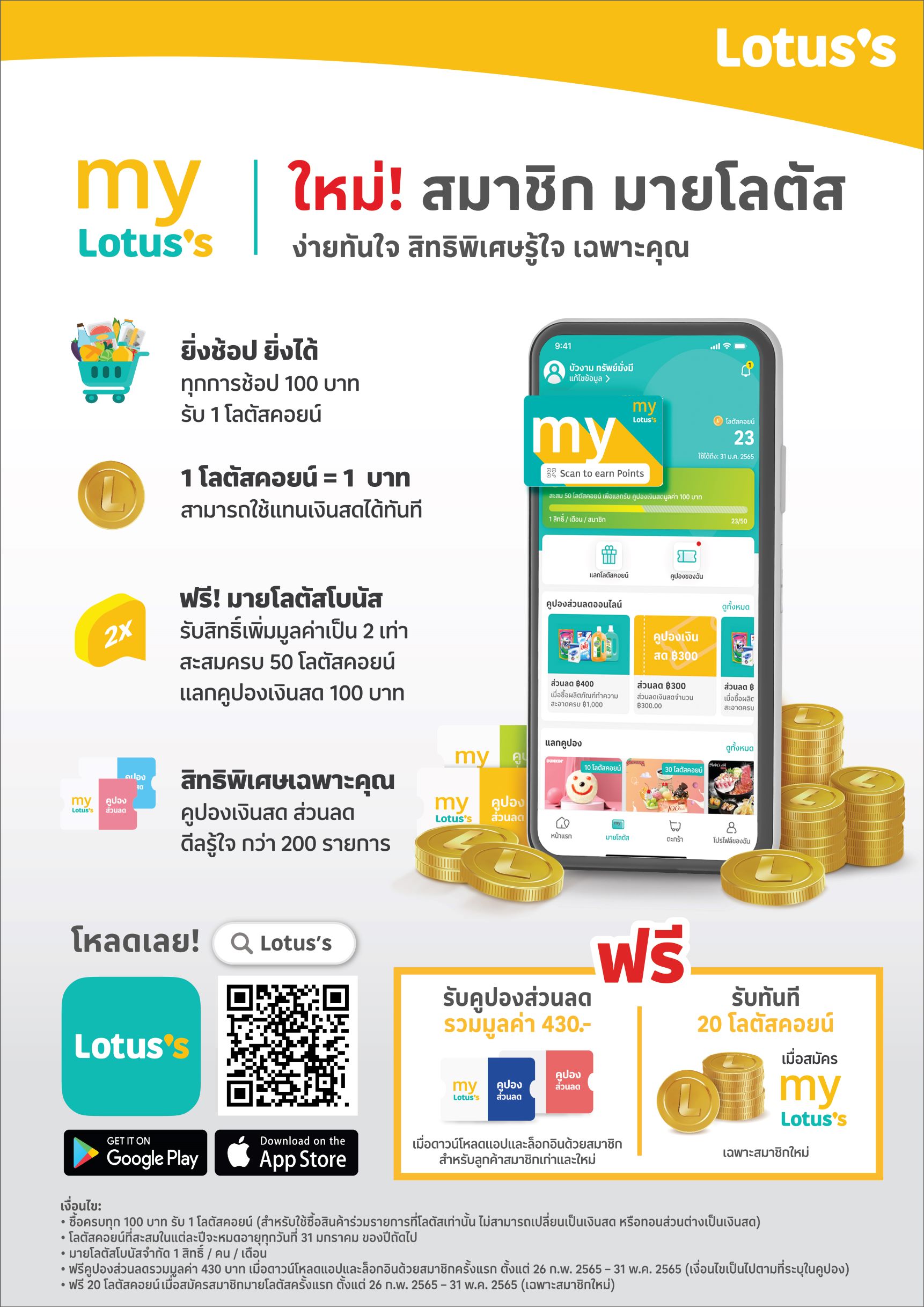 โลตัส เปิดตัว Lotus’s SMART App แหล่งรวมออนไลน์ช้อปปิ้งและรีวอร์ดในที่ ...