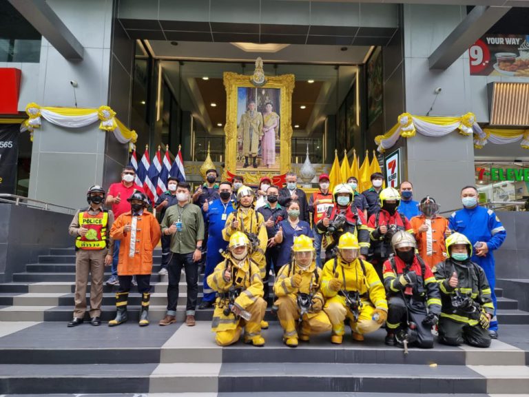 ชาว CP-CPF สีลม ซ้อมแผนดับเพลิงและอพยพหนีไฟ ปี 2565