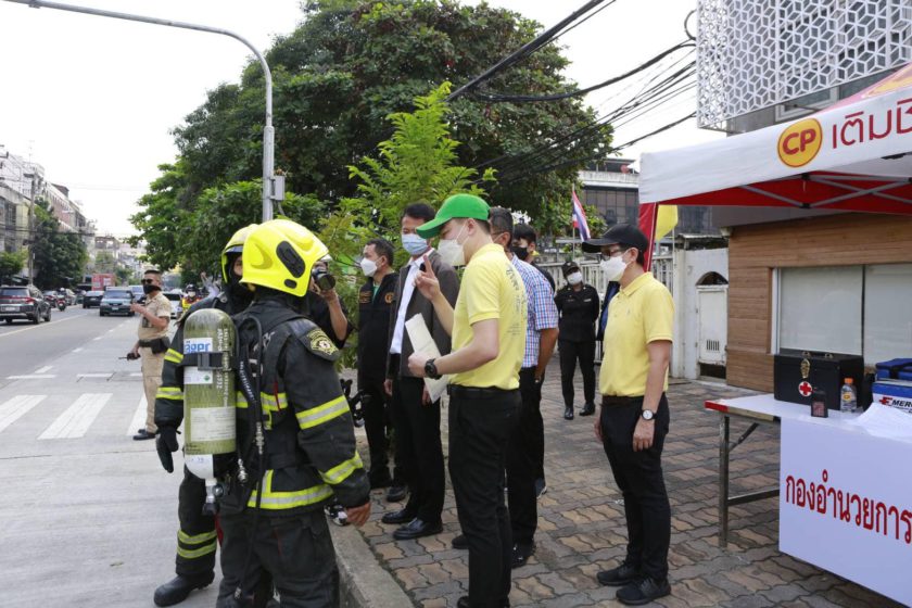 ชาว CP-CPF สำนักงานตรอกจันทน์ ซ้อมแผนดับเพลิงและอพยพหนีไฟ ปี 2565