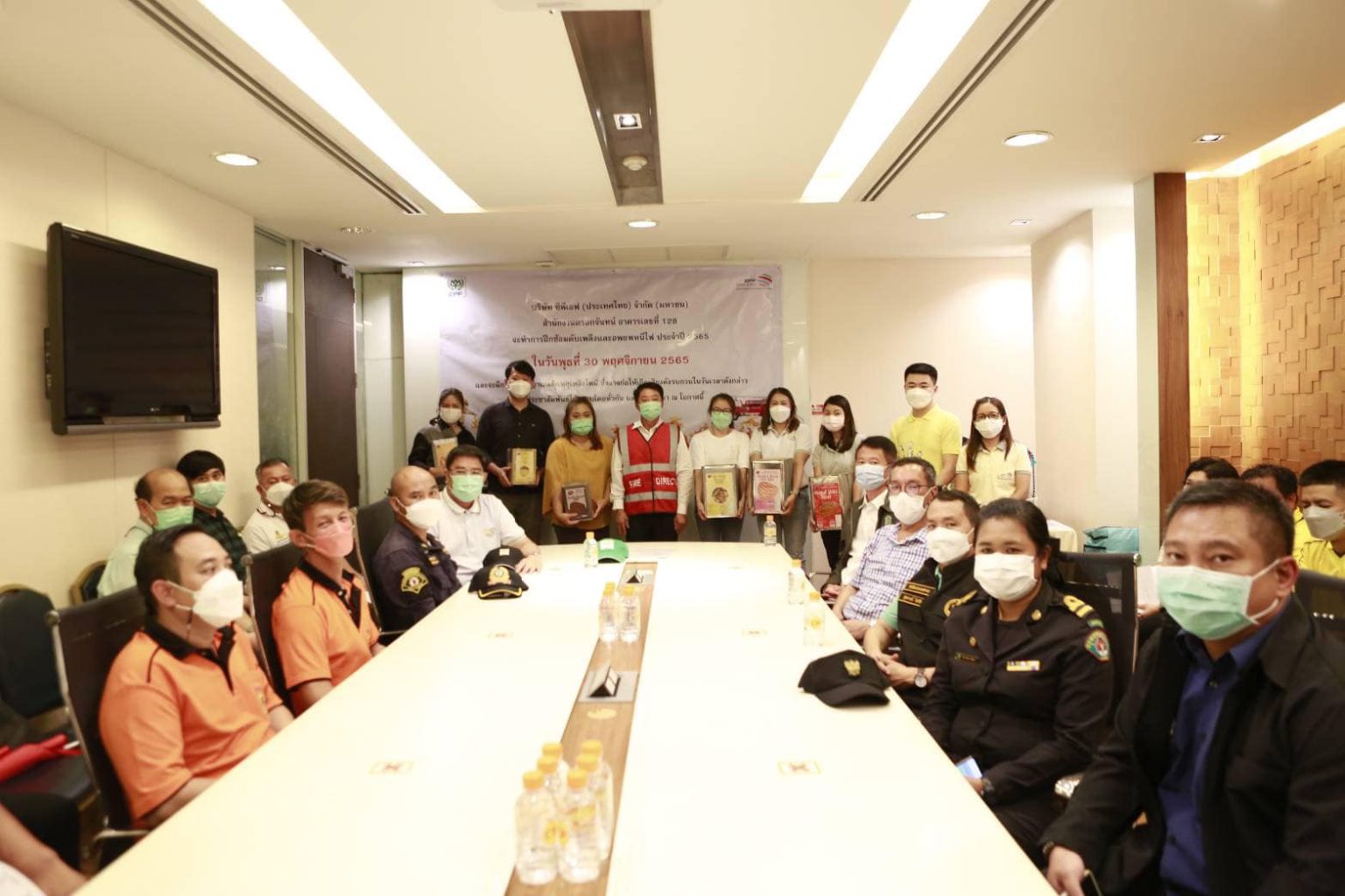 ชาว CP-CPF สำนักงานตรอกจันทน์ ซ้อมแผนดับเพลิงและอพยพหนีไฟ ปี 2565