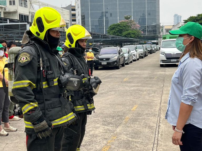 "ชาว CPF อาคาร SSC" ร่วมซ้อมแผนดับเพลิงและอพยพหนีไฟ ปี 2566
