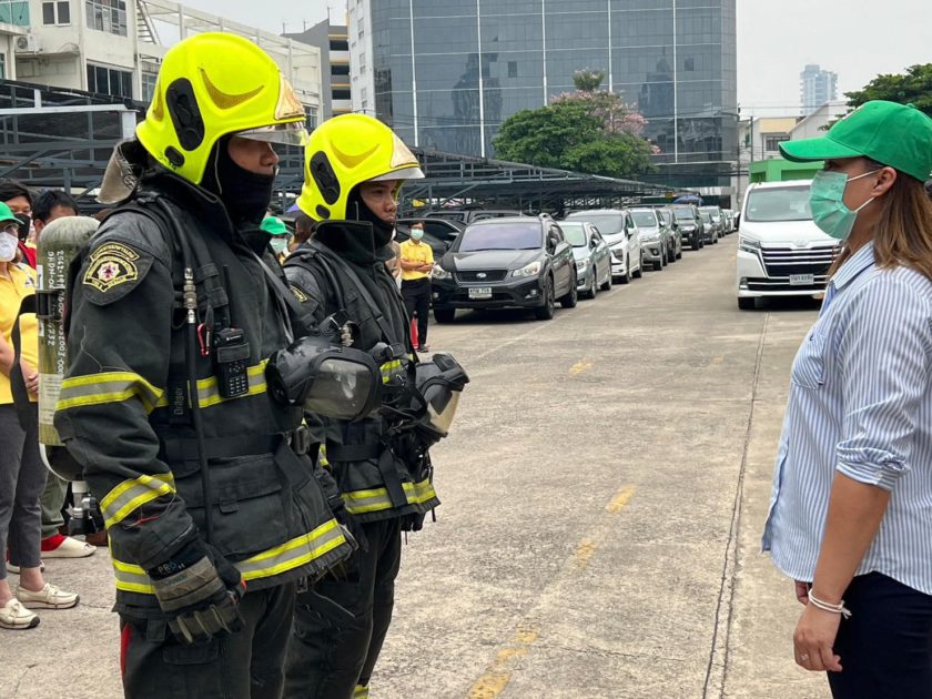 "ชาว CPF อาคาร SSC" ร่วมซ้อมแผนดับเพลิงและอพยพหนีไฟ ปี 2566