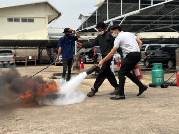 "ชาว CPF อาคาร SSC" ร่วมซ้อมแผนดับเพลิงและอพยพหนีไฟ ปี 2566