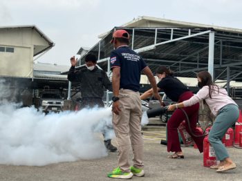"ชาว CPF อาคาร SSC" ร่วมซ้อมแผนดับเพลิงและอพยพหนีไฟ ปี 2566