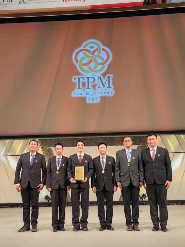 ซี.พี. สหอุตสาหกรรม คว้ารางวัลระดับโลก TPM Excellence Award 2022