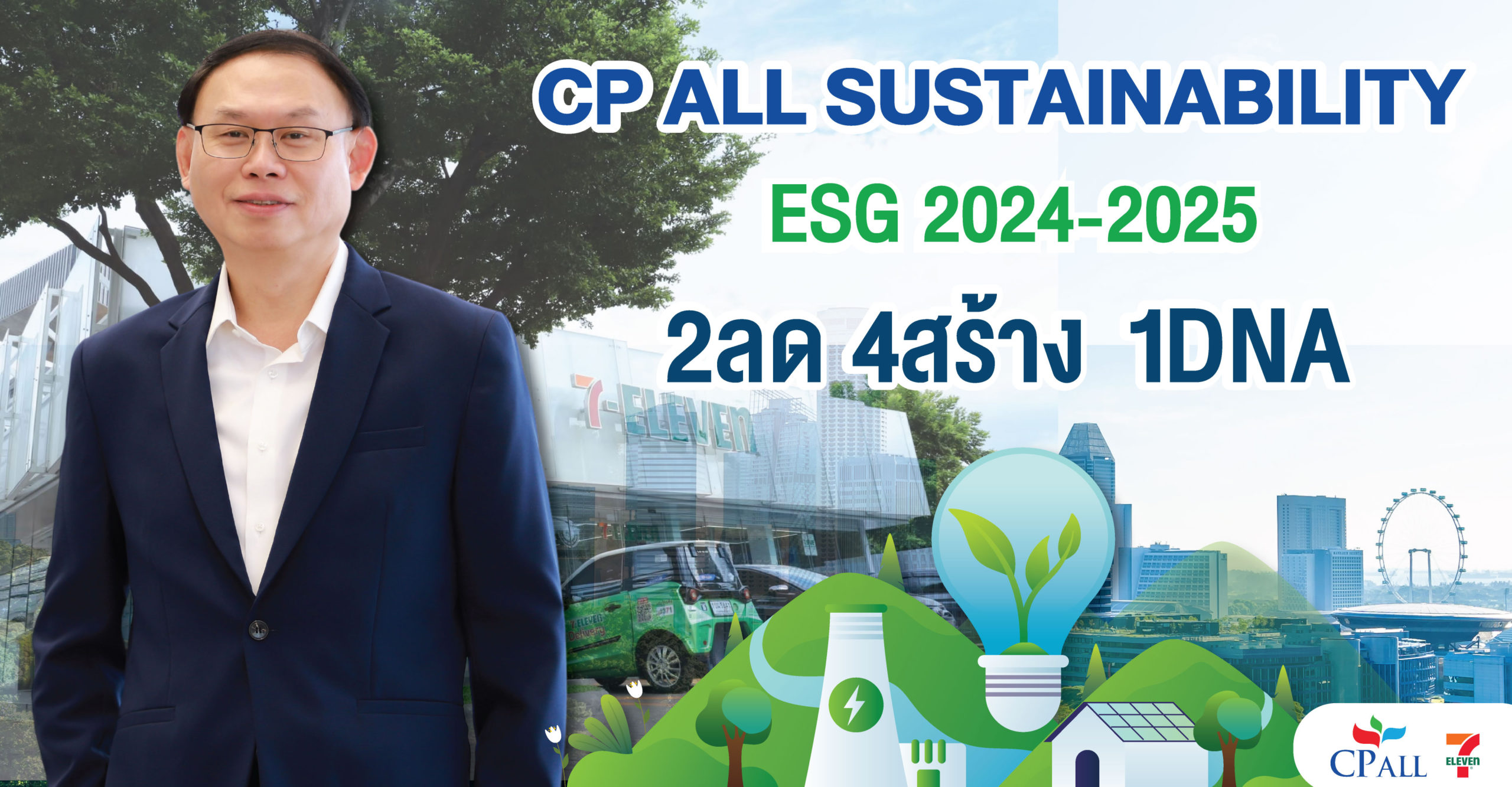 ซีพี ออลล์ เปิดแนวคิด Sustainability framework 2024-2025 “2ลด 4สร้าง ...