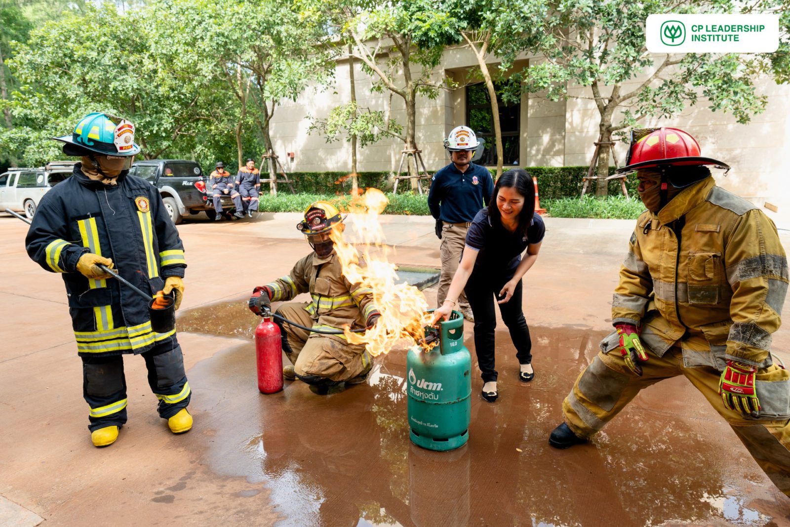 🔥🧯💚 CPLI จัดอบรมหลักสูตรการดับเพลิงขั้นต้น การฝึกซ้อมดับเพลิงและอพยพหนี ...