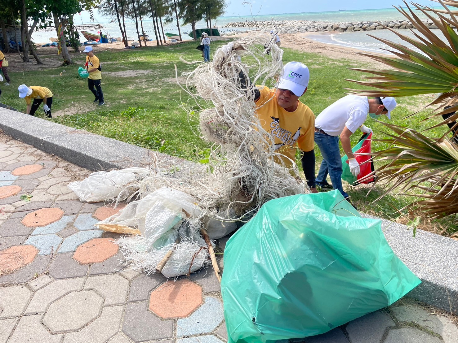 CPPC รวมพลังจิตอาสาเก็บขยะชายฝั่งหาดแหลมเจริญ เนื่องในวันอนุรักษ์ชาย ...
